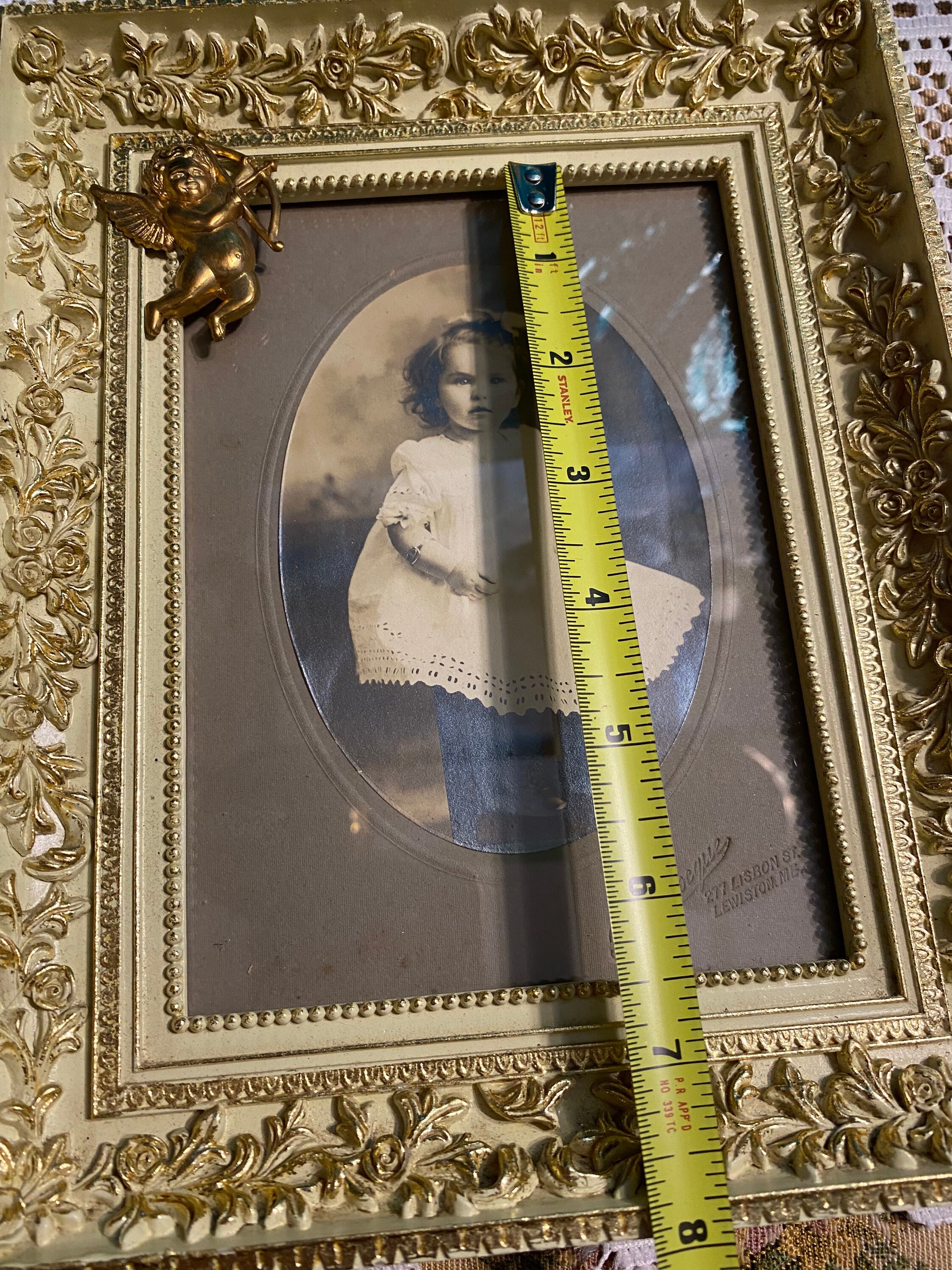 Antique Victorian photo / cabinet card in rose frame with | Etsy