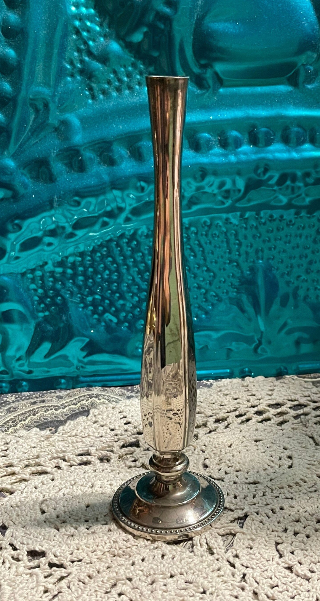 Vintage Small Silver Plated Bud Vase - Etsy