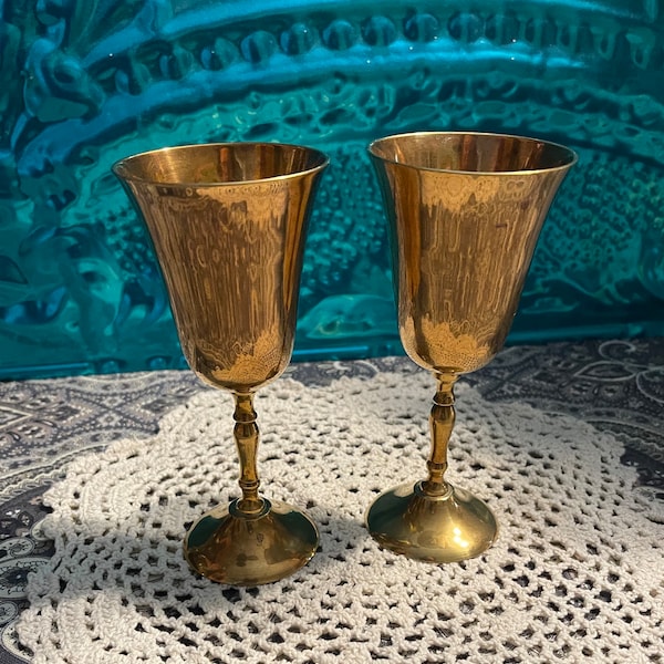 Brass Goblet - Etsy