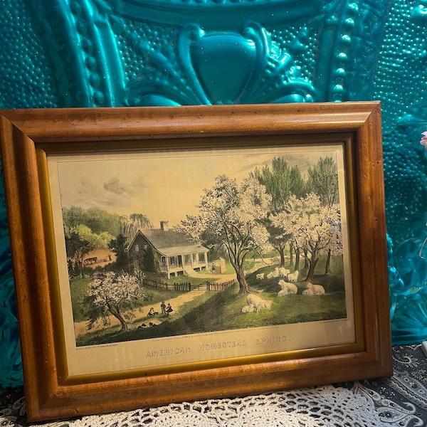 Framed Lithographs Set - Etsy