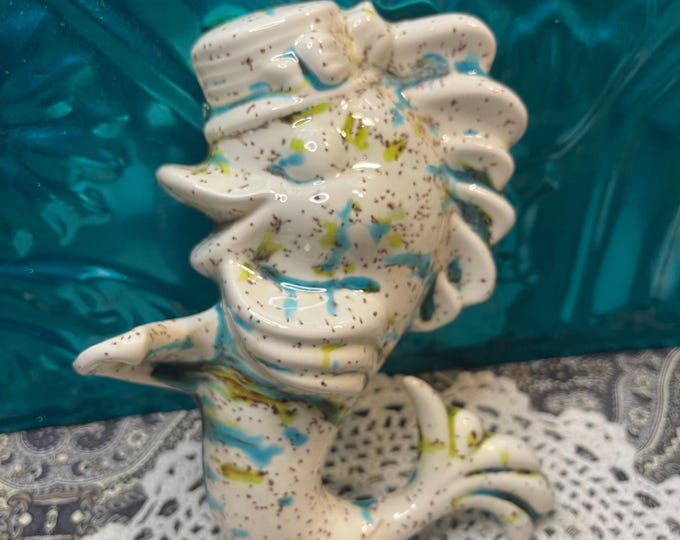 Vintage Ceramic Dancing Fish With Hat Wall Hanging- Some Imperfections ...