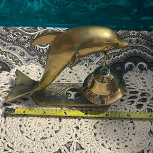 Vintage Brass Dolphin Bell Gong - Missing Mallet - Etsy
