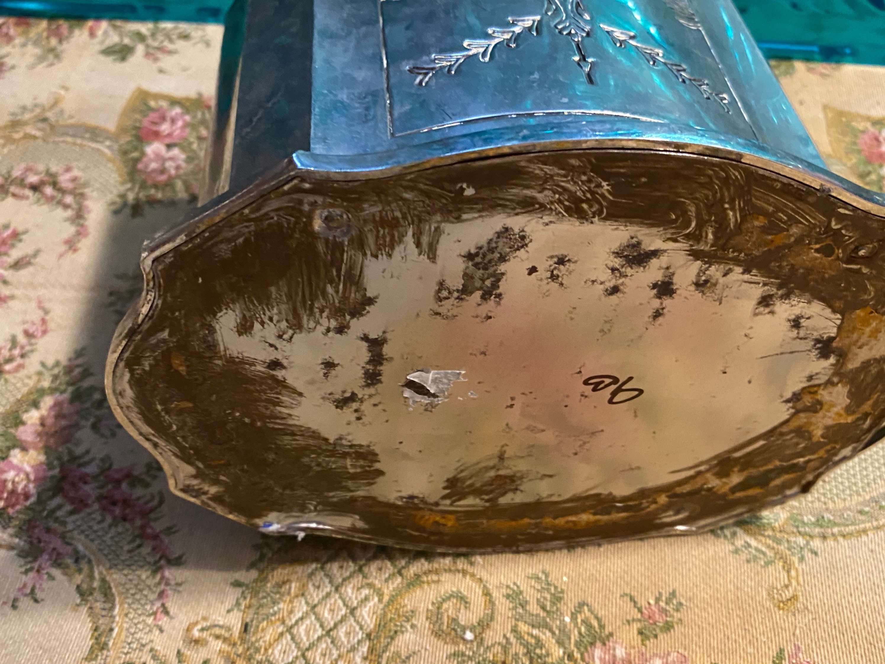 Vintage Heavy Silver Plated or Silver Colored Tea or Biscuit | Etsy