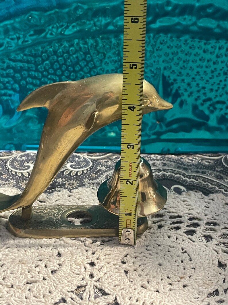 Vintage Brass Dolphin Bell Gong - Missing Mallet - Etsy