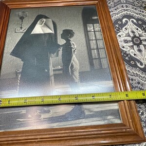 Vintage Photo Print of Nun and Child in Aged Simple Wood Frame - Etsy