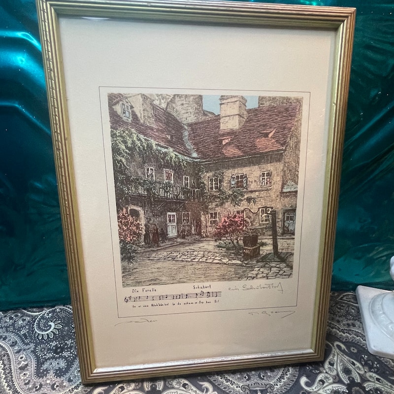 Hand Colored Etching - Etsy