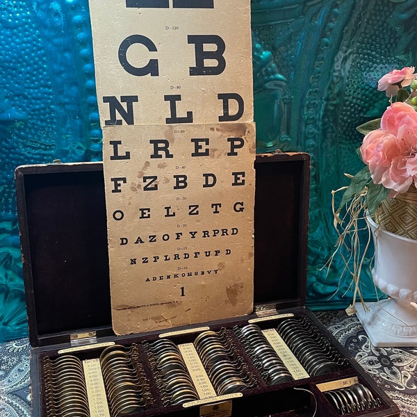 Antique Eye Chart - Etsy