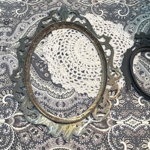 Vintage Ornate Metal Frames No Glass No Back for Repurpose Projects Set ...