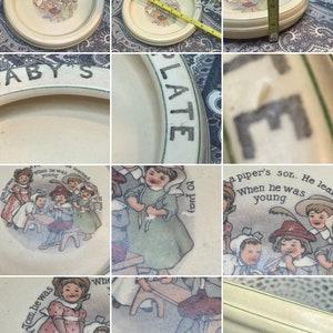 Antique 1920s Pottery Baby Plate Some Wear to the Paint - Etsy
