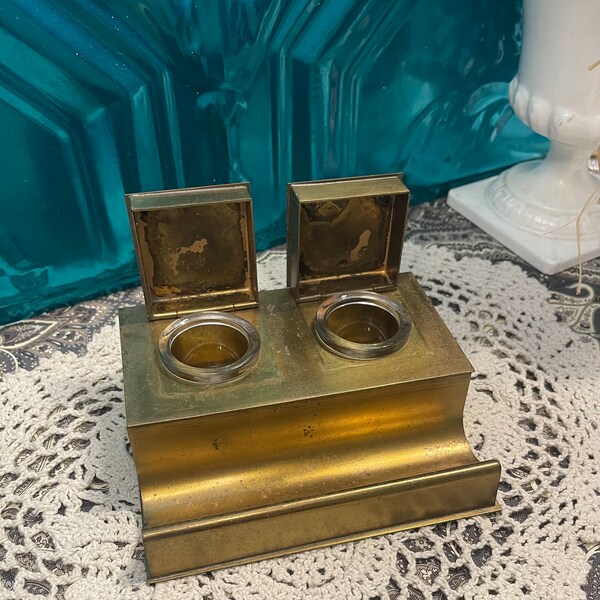 Double Inkwell - Etsy