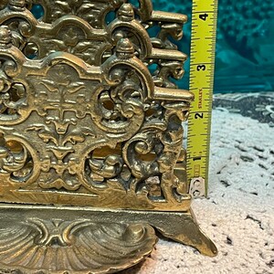 Vintage Ornate Victorian Style Brass Double Letter Holder With Stamp ...