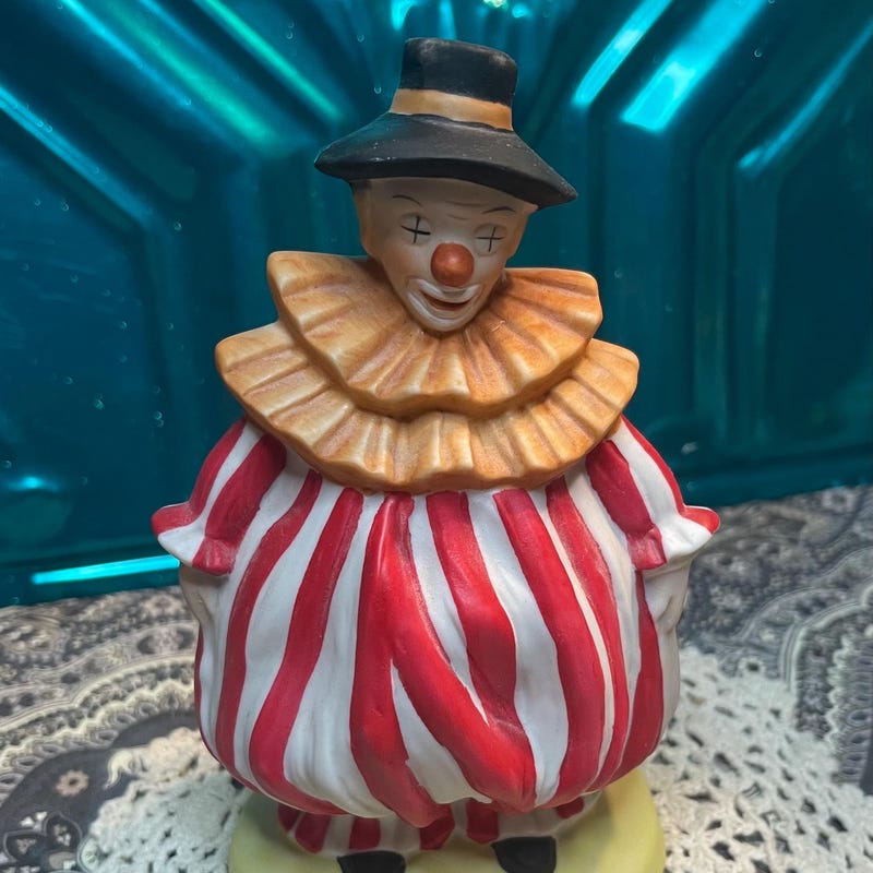 Ceramic Clowns Figurine - Etsy
