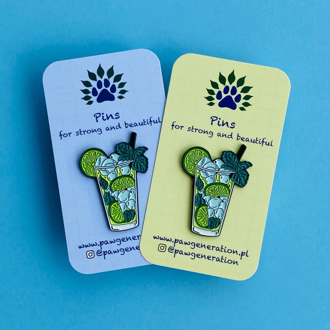 Mojito pin Cocktail pin Soft enamel pin bar pin | Etsy