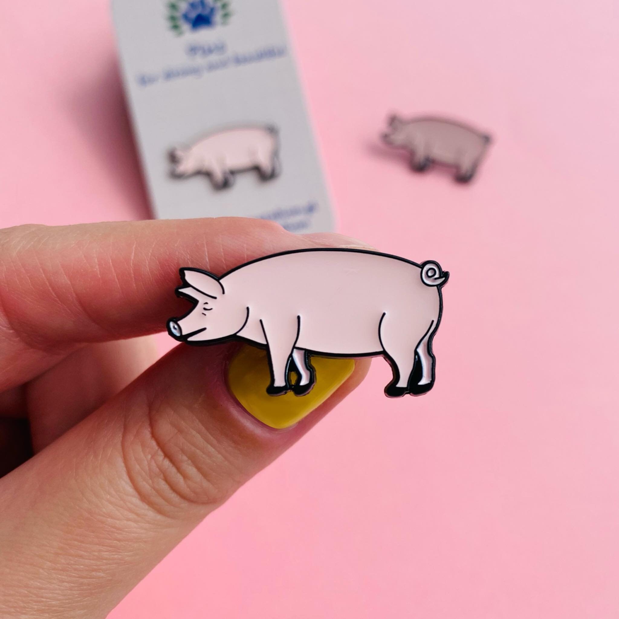 Pig Enamel Pin Farm Life Pin Cute Soft Enamel Pin Animal - Etsy