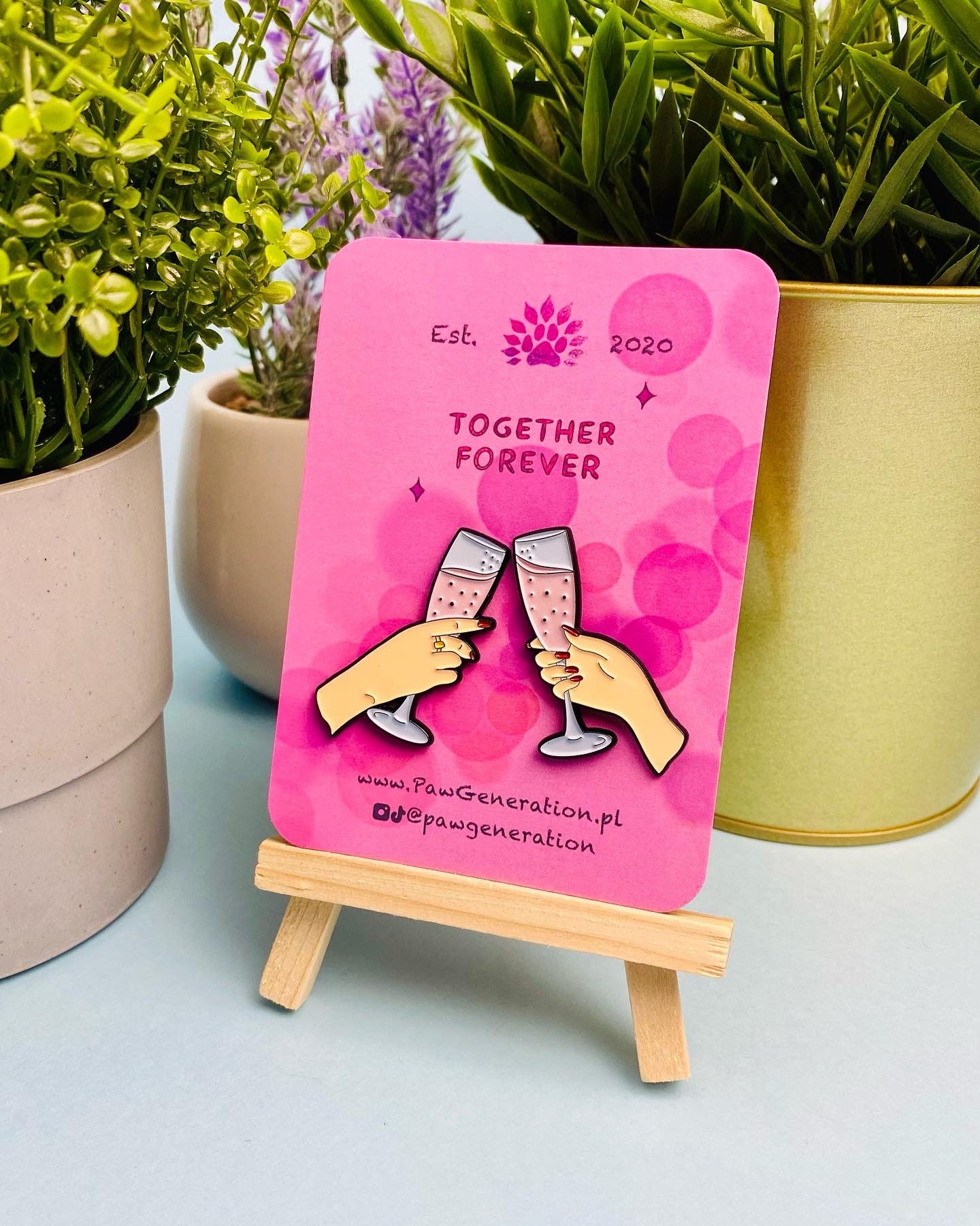 Together Forever Pins Set Enamel Pins Prosecco Pin for Friends Party ...