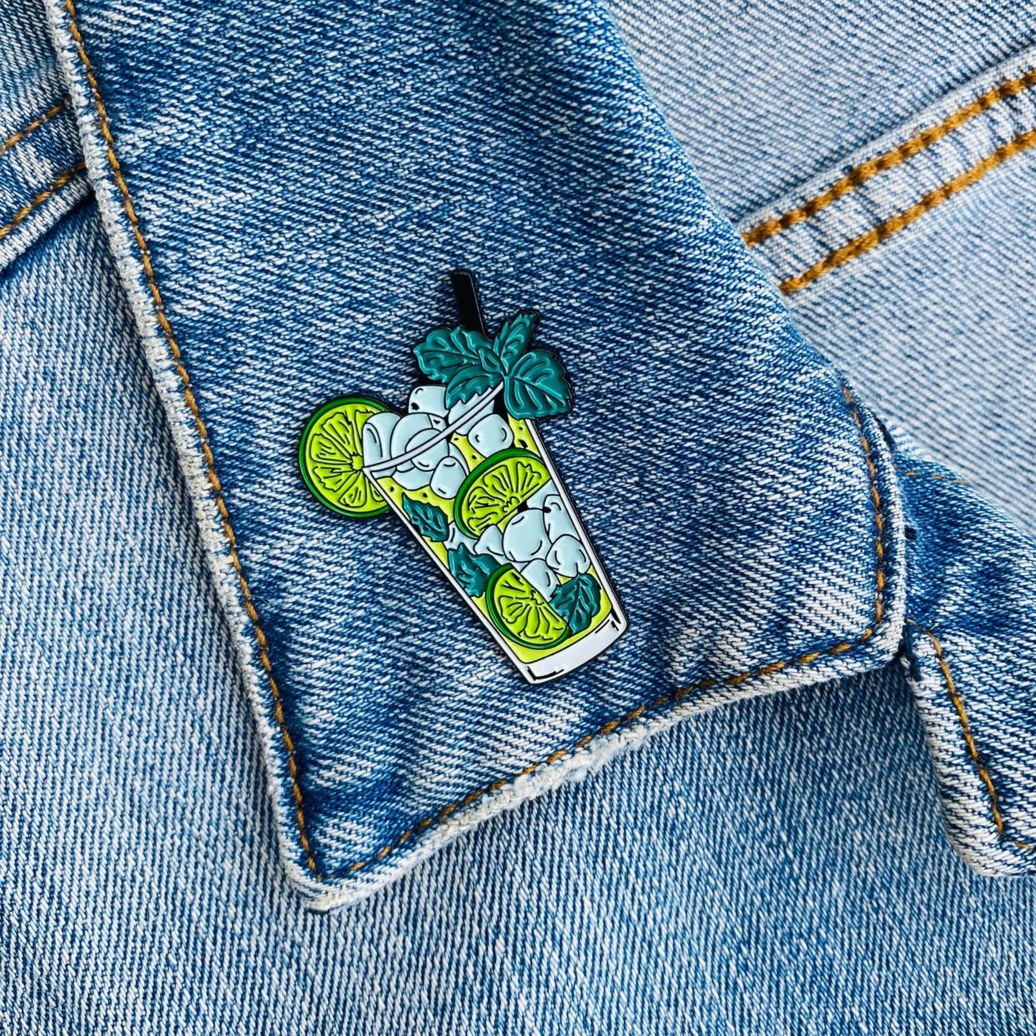 Mojito Pin Cocktail Pin Soft Enamel Pin Bar Pin - Etsy
