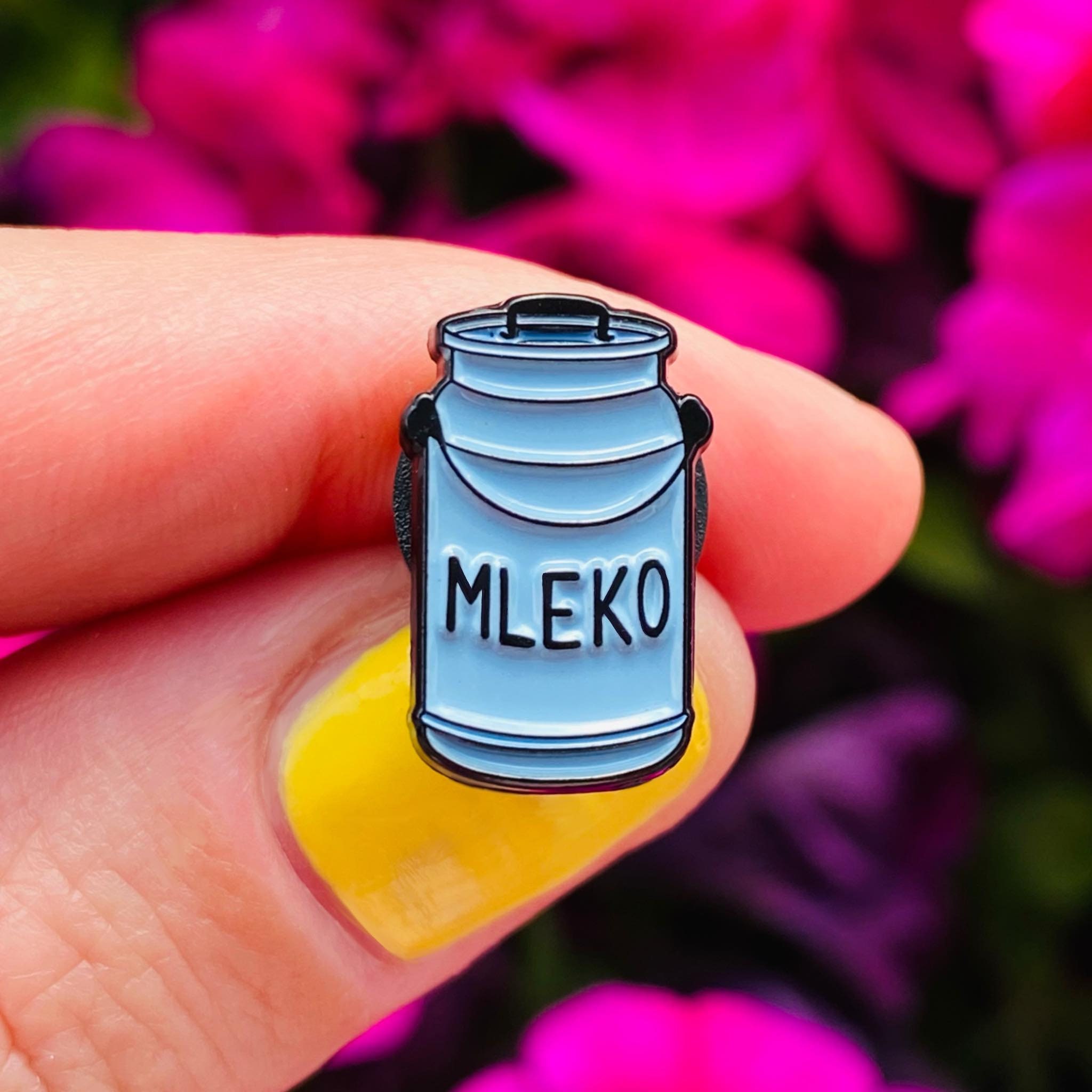 Milk Enamel Pin Mleko Pin Dairy Poland Polish Polska | Etsy