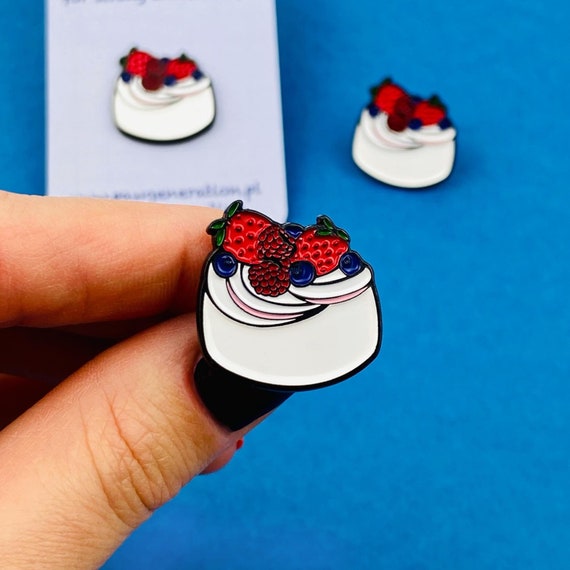 Cake Pin Soft Enamel Pin Meringue Pin Dessert Pin Cute | Etsy