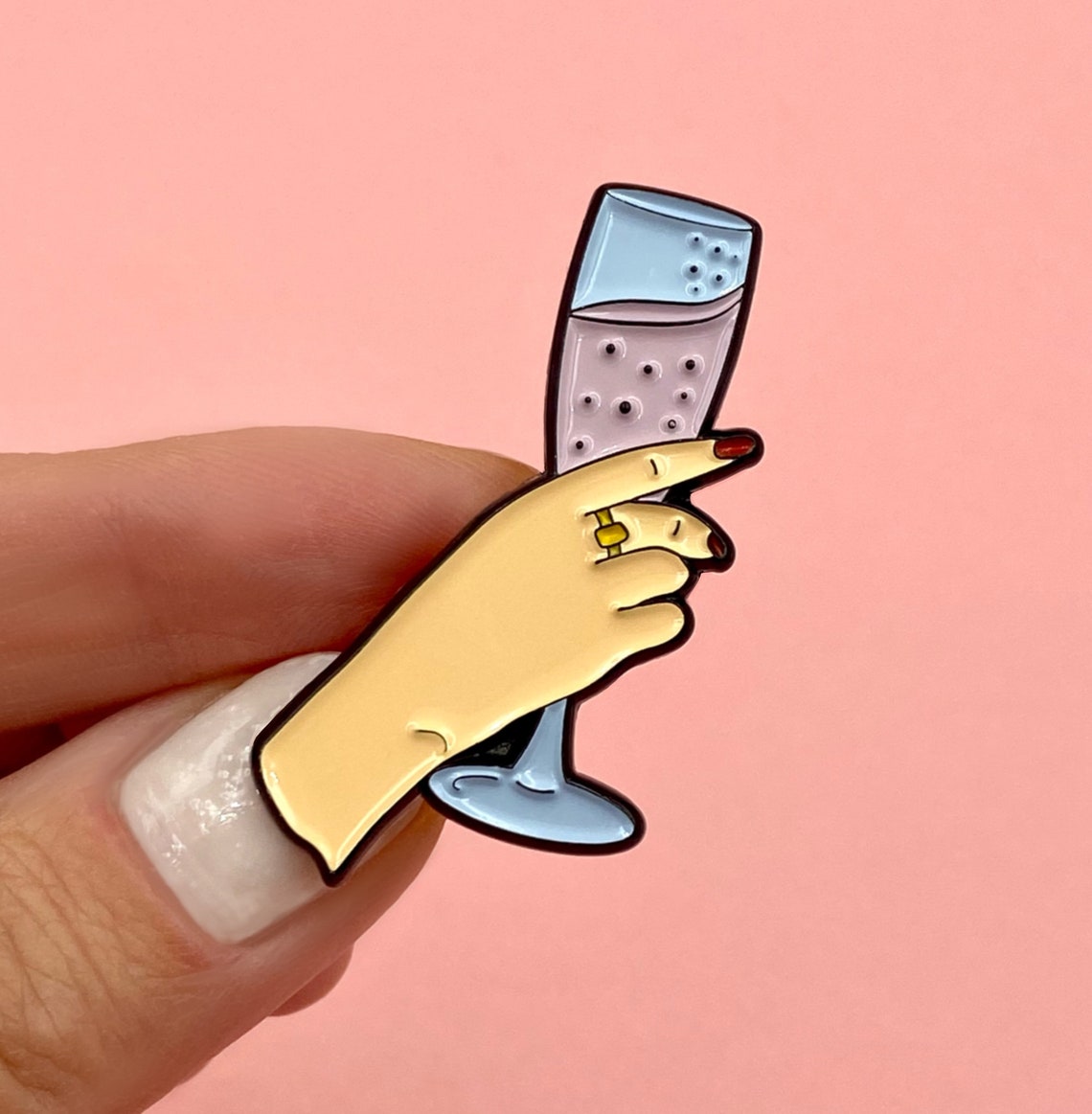 Together Forever Pins Set Enamel Pins Prosecco Pin for - Etsy