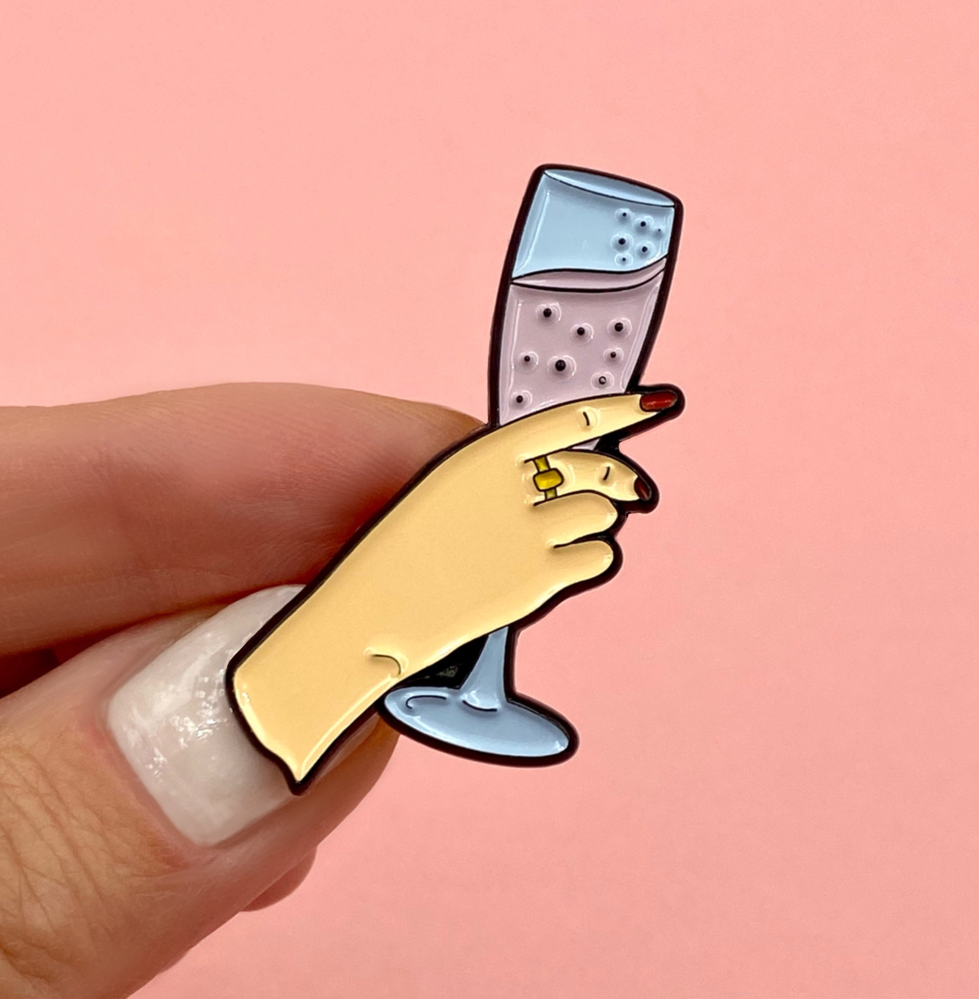 Together Forever Pins Set Enamel Pins Prosecco Pin for - Etsy