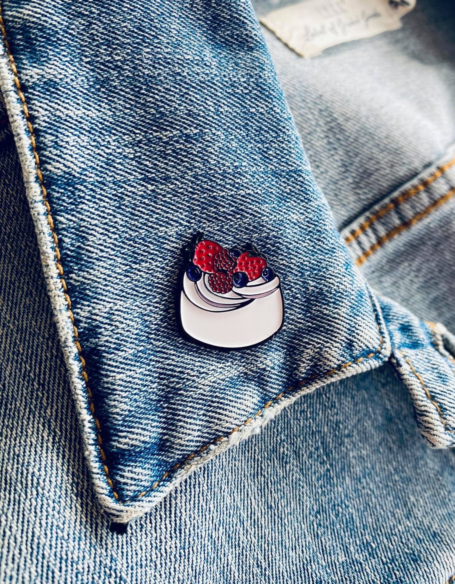 Cake Pin - Soft Enamel Pin - Meringue Pin - Dessert Pin - Cute Pins - Etsy