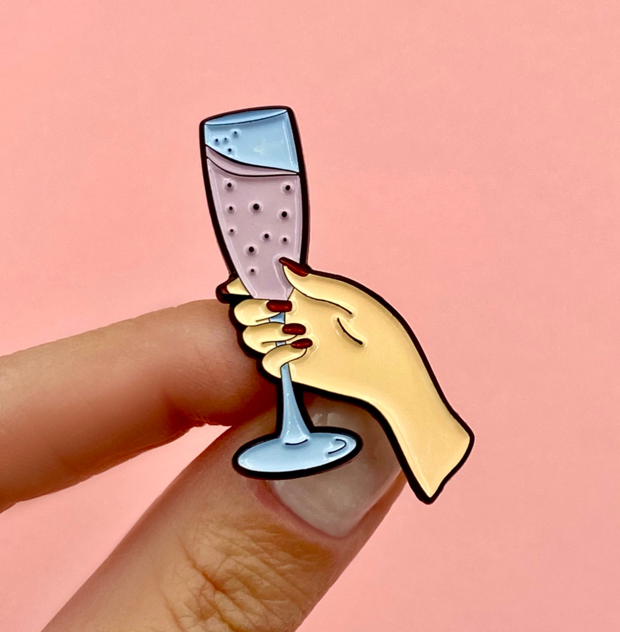 Together Forever Pins Set Enamel Pins Prosecco Pin for - Etsy