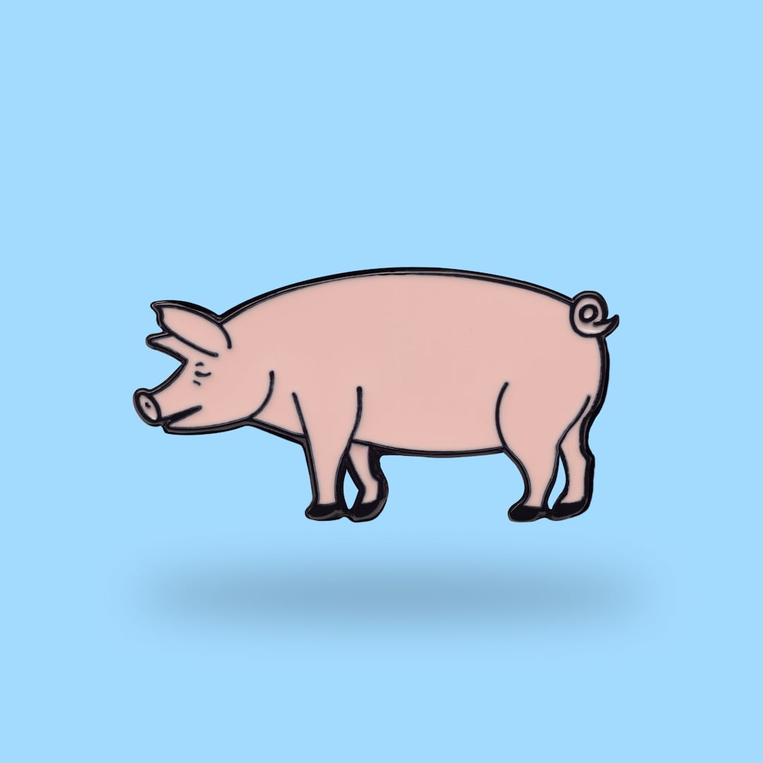 Pig Enamel Pin - Farm Life Pin - Cute Soft Enamel Pin - Animal Pin - Etsy