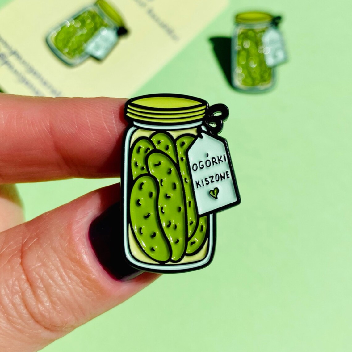 Pickles Pin Cucumber Pin Food Pin Polish Food Ogorki - Etsy