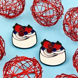Cake Pin Soft Enamel Pin Meringue Pin Dessert Pin Cute - Etsy