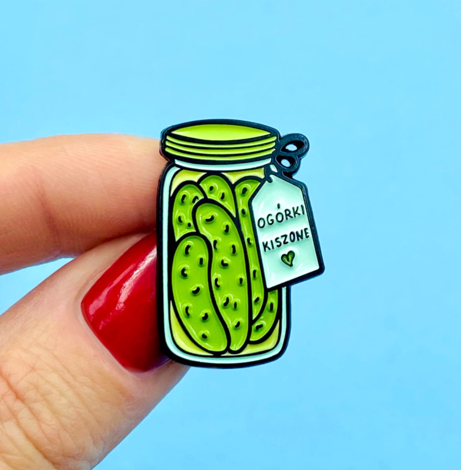 Pickles Pin Cucumber Pin Food Pin Polish Food Pickled - Etsy