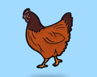 Chibi Chicken Enamel Pin - Etsy