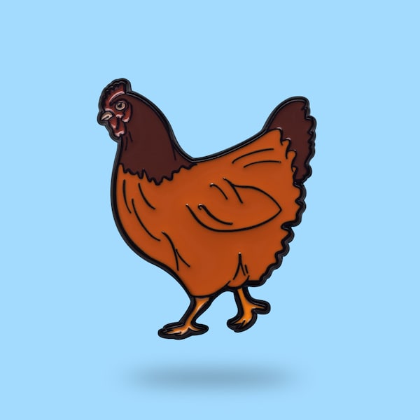 Chicken Pin - Etsy