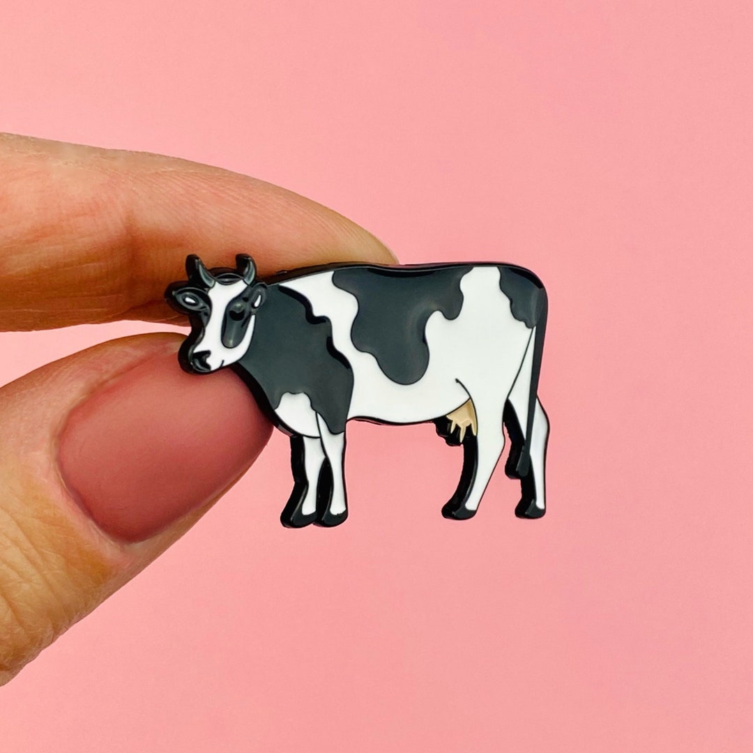Cow Enamel Pin Farm Life Pin Dairy Milk Cute Soft Enamel - Etsy