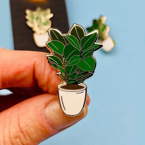 Plant Powered Enamel Pin - Etsy