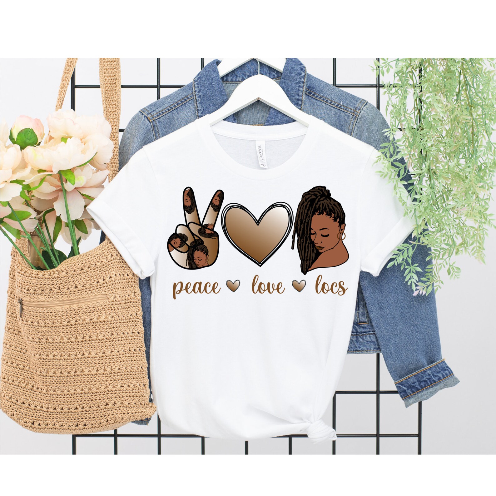 Peace Love Locs Shirt Locs Women Apparel Black Hair Outfit - Etsy