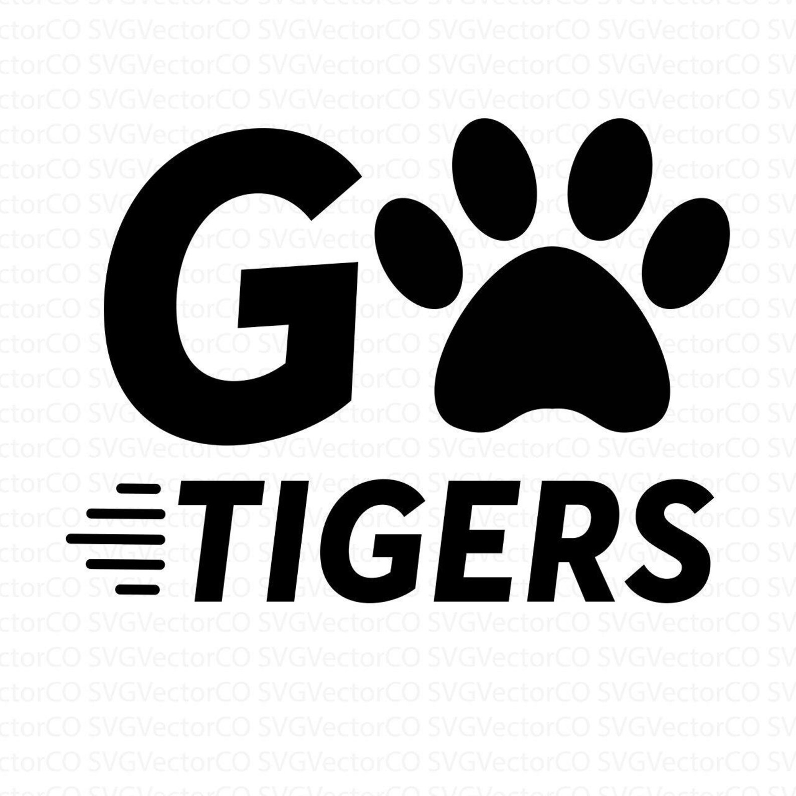 Go Tigers SVG Go Tigers Football Svg School Sports Team SVG | Etsy