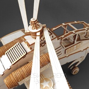 Digital File, 3d Puzzle, 3D Model Apache AH-D64, 3D Puzzle, Laser Cut ...