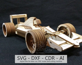 Formula One Car DXF Laser Cut Plans - Etsy