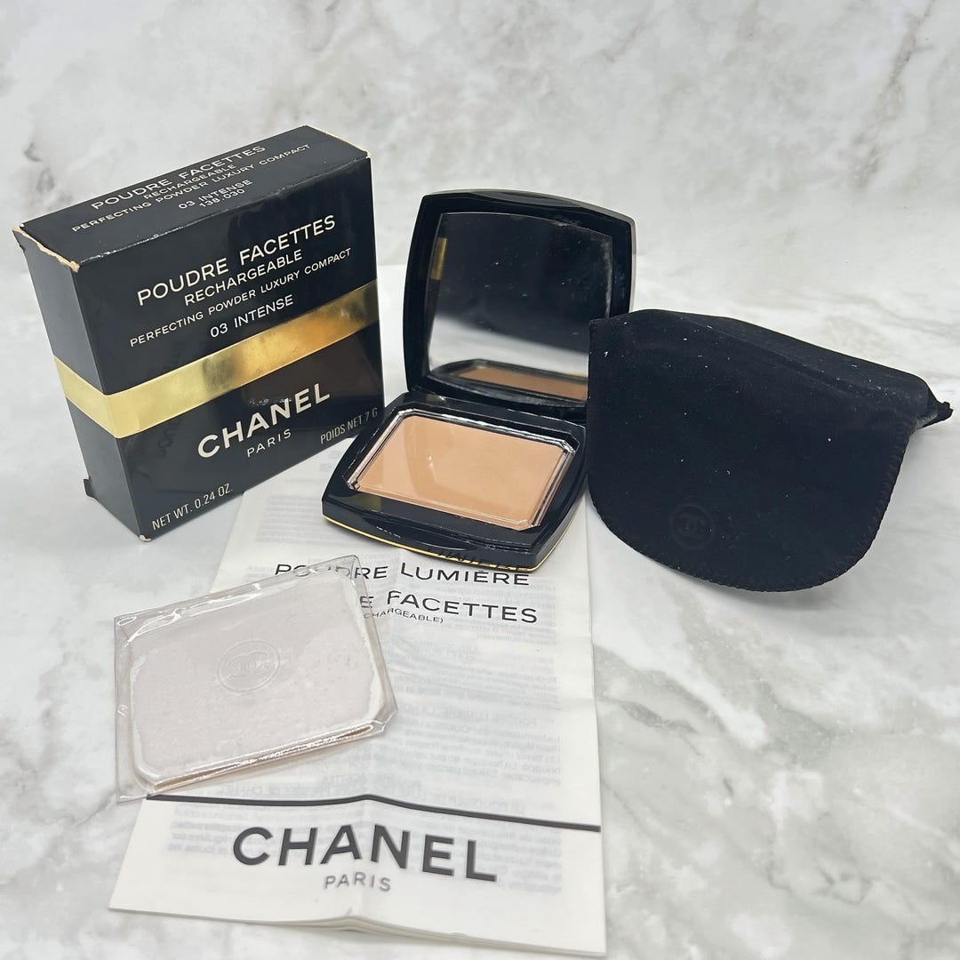 CHANEL, Perfecting Powder, Luxury Refillable Face Powder, Vintage ...
