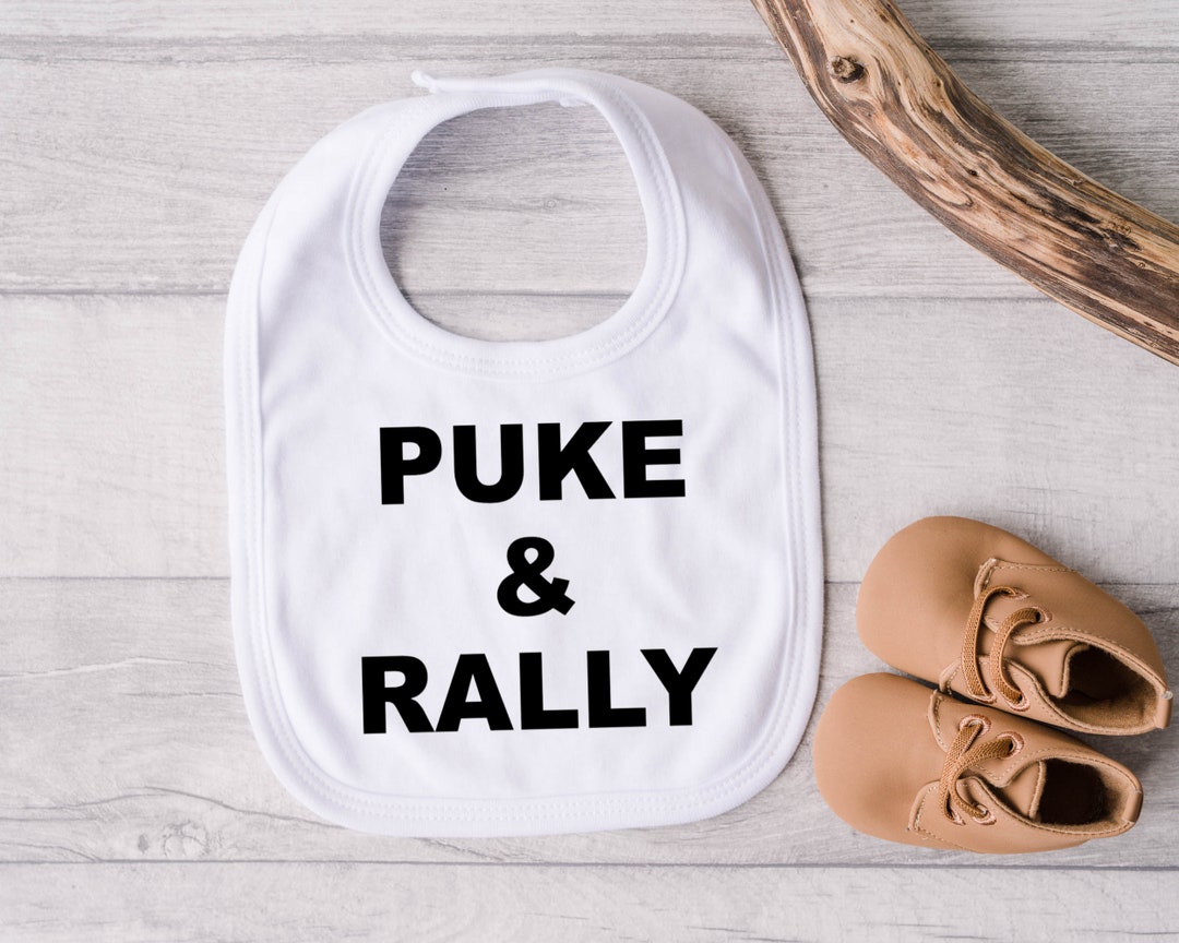 Puke & Rally Bib, Funny Baby Shower Gift, New Parents Gift - Etsy