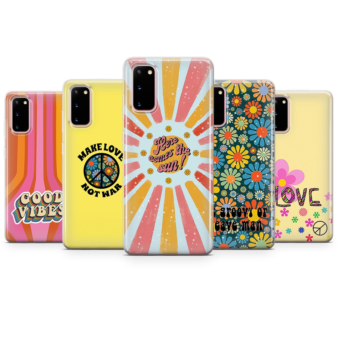 Retro Phone Case Hippie Cover for Samsung A16, Samsung S23, A54, A73 ...