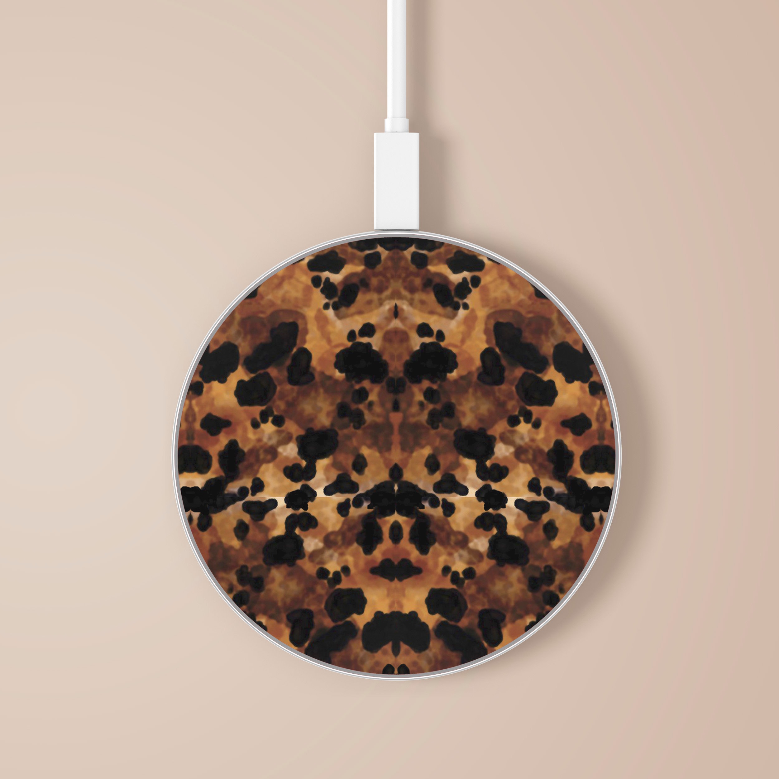 Tortoise Shell Wireless Charger Bourbon Pattern Charging | Etsy