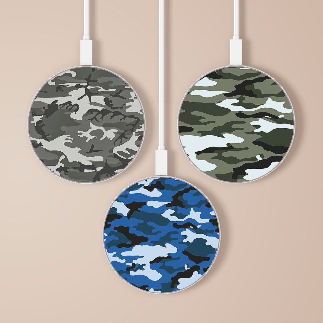 Camo Wireless Charger Army Camouflage Charging Station for iPhone 17 ...