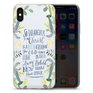 Trust in God Phone Case Jesus Christ Cover Christian Bible Quotes Sin ...