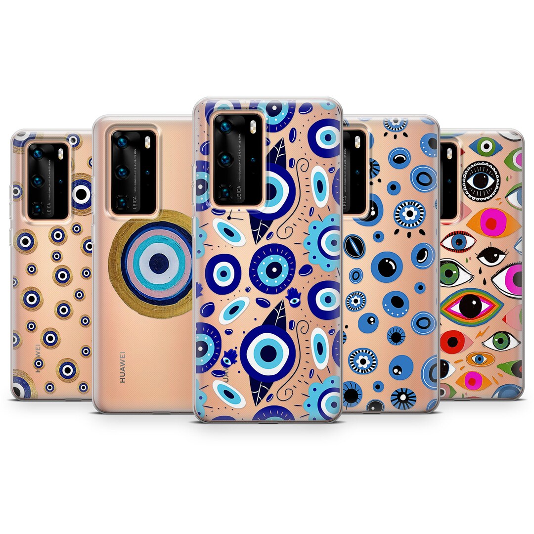 Evil Eye Amulet Talisman Phone Case Clear Hamsa Celestial Cover Fit ...