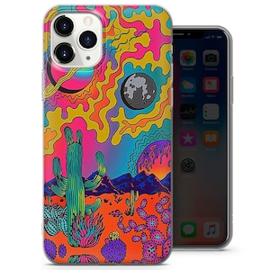 Psychedelic Alien Trippy Phone Case Visuals Colours Sun Aesthetic Cover ...