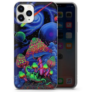 Psychedelic Alien Trippy Phone Case Visuals Colours Sun Stars Cover Fit ...