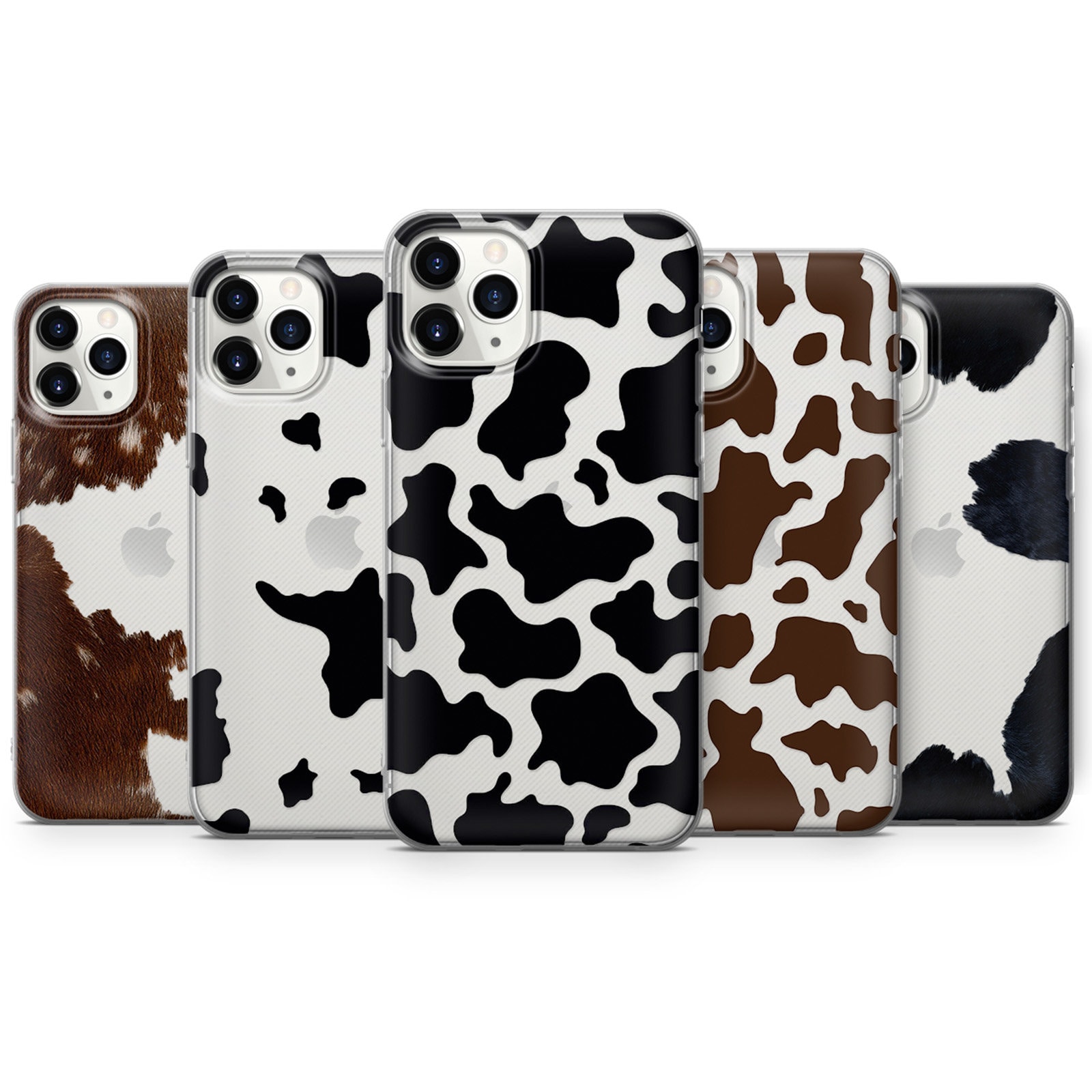 Cow Skin Phone Case Dots Wild Animal Rubber, Dalmatians Clear Cover Fit ...