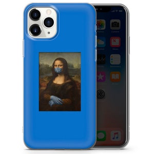 Aesthetic Mona Lisa Phone Case Michelangelo David Cover Abstract Art ...