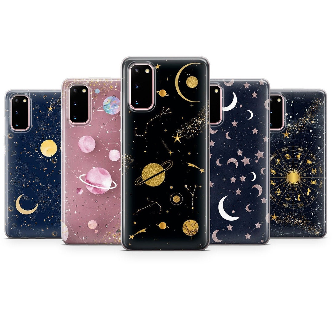 Celestial Sun and Moon Phone Case: Cosmos Stars Tarot Art - Etsy